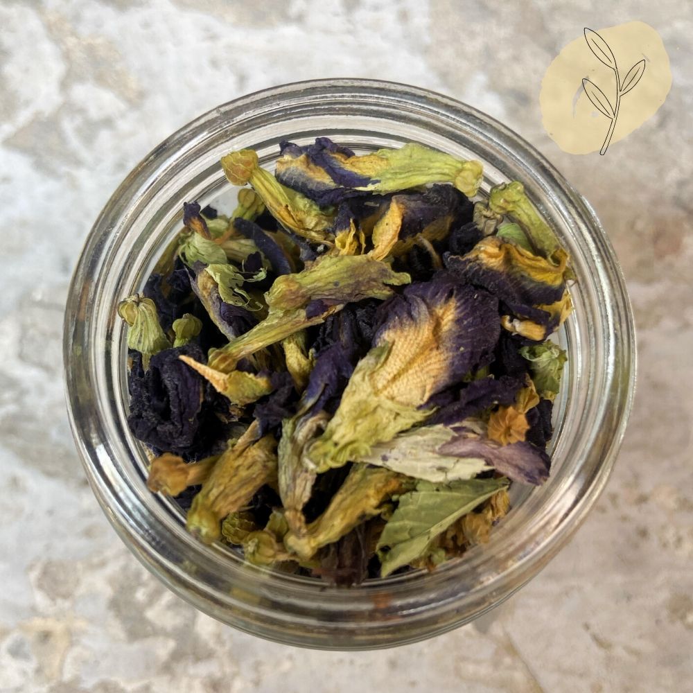 Butterfly Pea Flowers for Herbal Blue Tea from a Bengal village, 10g ...