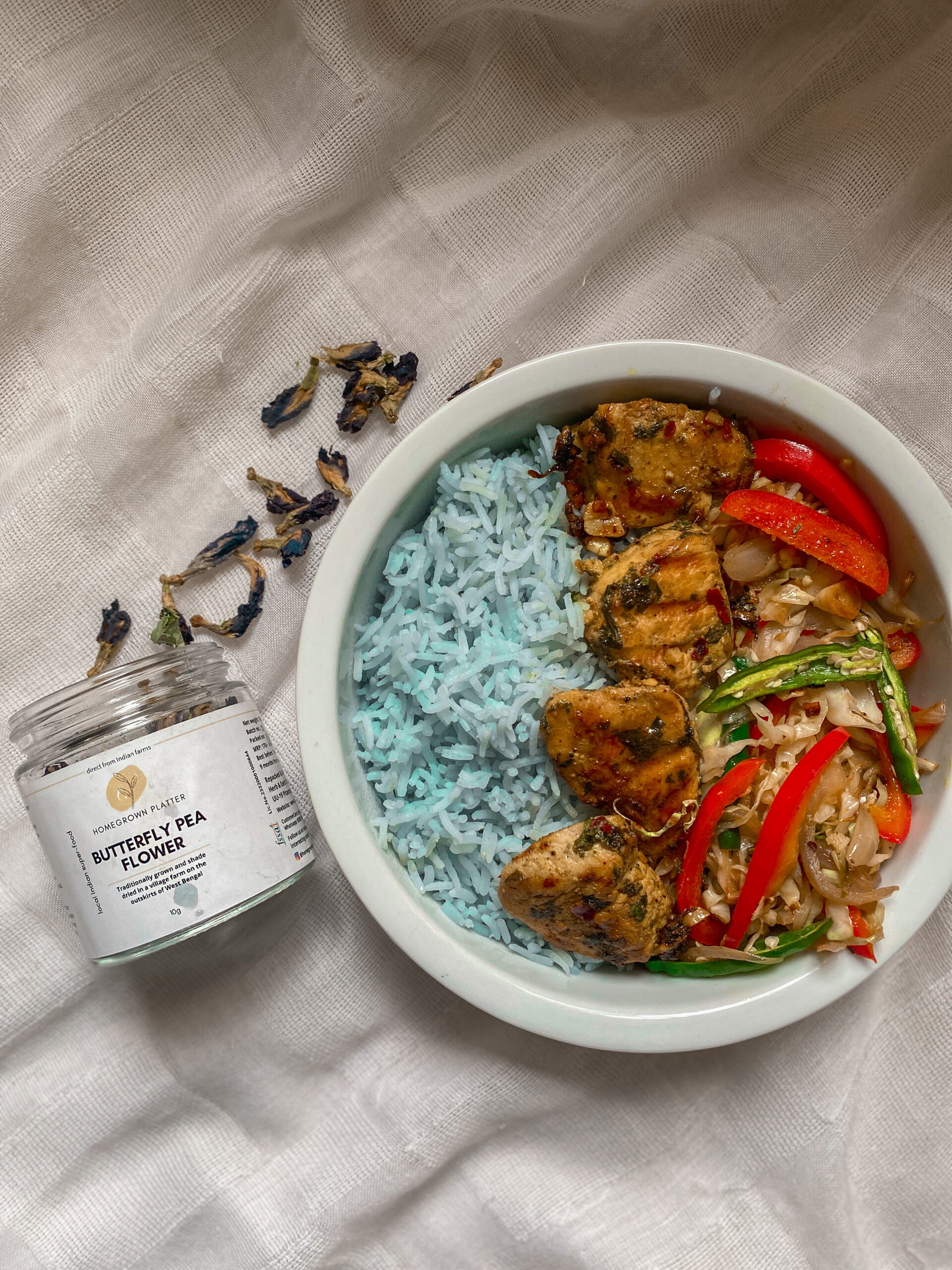 Blue Rice Buddha Bowl Recipe - Homegrown Platter